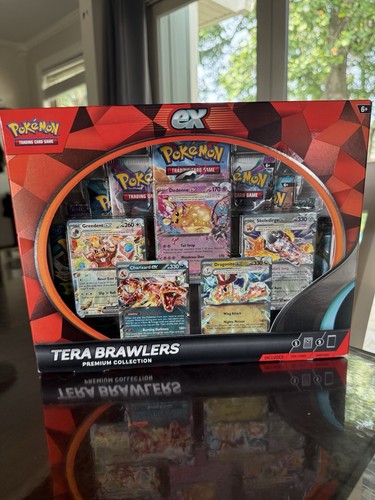 Pokemon Tera Brawlers EX Premium Collection GameStop Exclusive, Sealed ...
