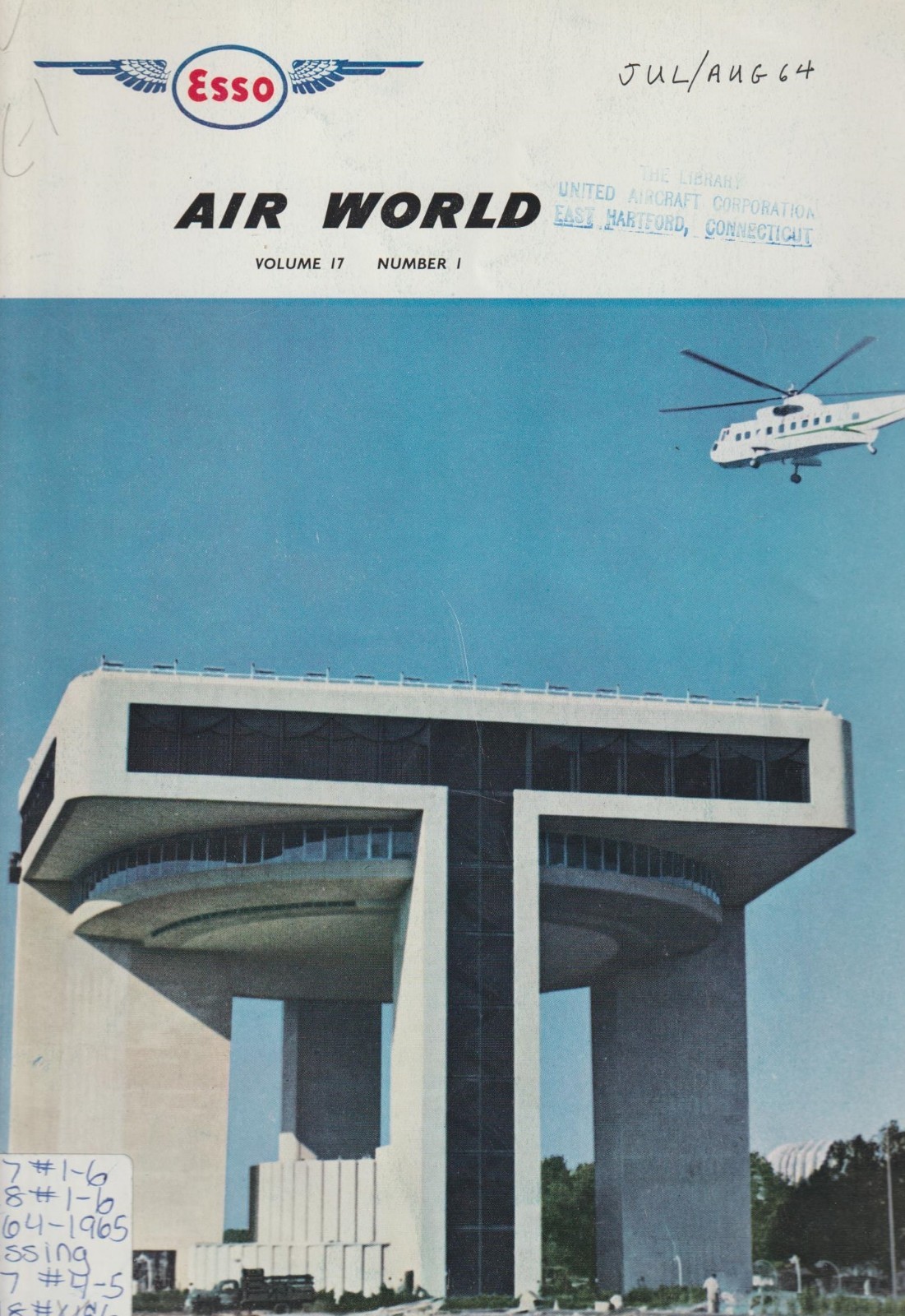 Esso Air World 17/1 (1964) Faucett Peru, SST Fuels, Continental, VX-6 ...