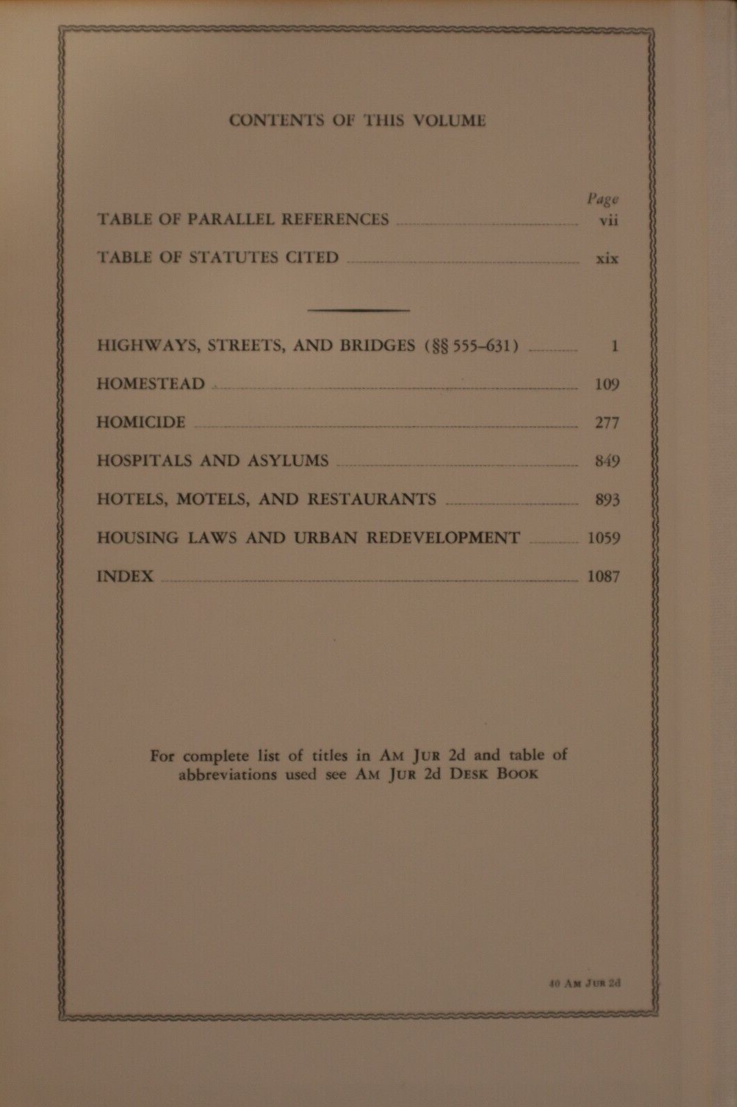 American Jurisprudence 2d State and Federal volume 40 published 1968 | eBay