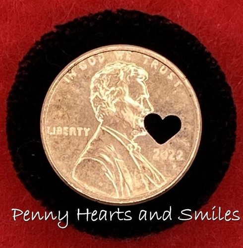 LUCKY PENNY CUT OUT HEART TINY: Charity 100% | eBay
