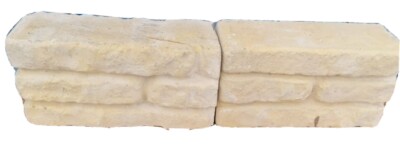 Concrete Walling Blocks Cotswold Buff HALF BLOCK ONLY x 1 (DELIVERY ...