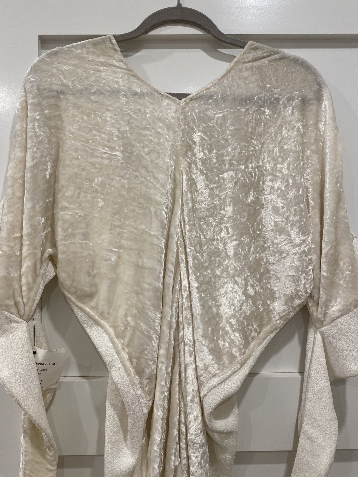 Victoria Beckham Ivory Velvet Dress NWT! Size 6 $2100 | eBay