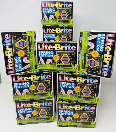 Lite Brite Spring Edition Mini Size (92 Pieces) Travel Size, Lights Up ...