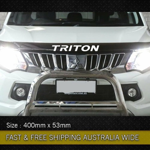Triton Bonnet protector Decal sticker premium Vinyl Mitsubishi 4x4 ...