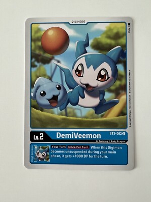 DIGIMON Card Game DemiVeemon BT2-002 U Single Card NM | eBay