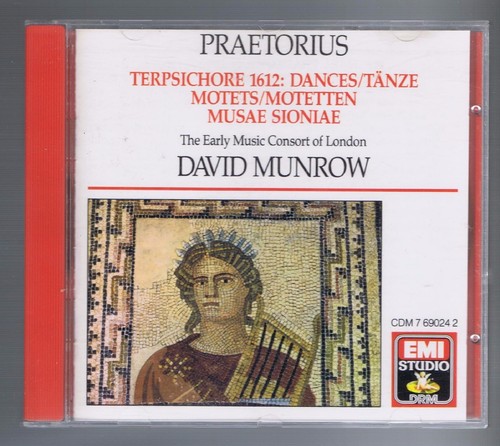 PRAETORIUS CD TERPSICHORE 1612 DANCES/ MOTETS/ DAVID MUNROW/ EARLY ...
