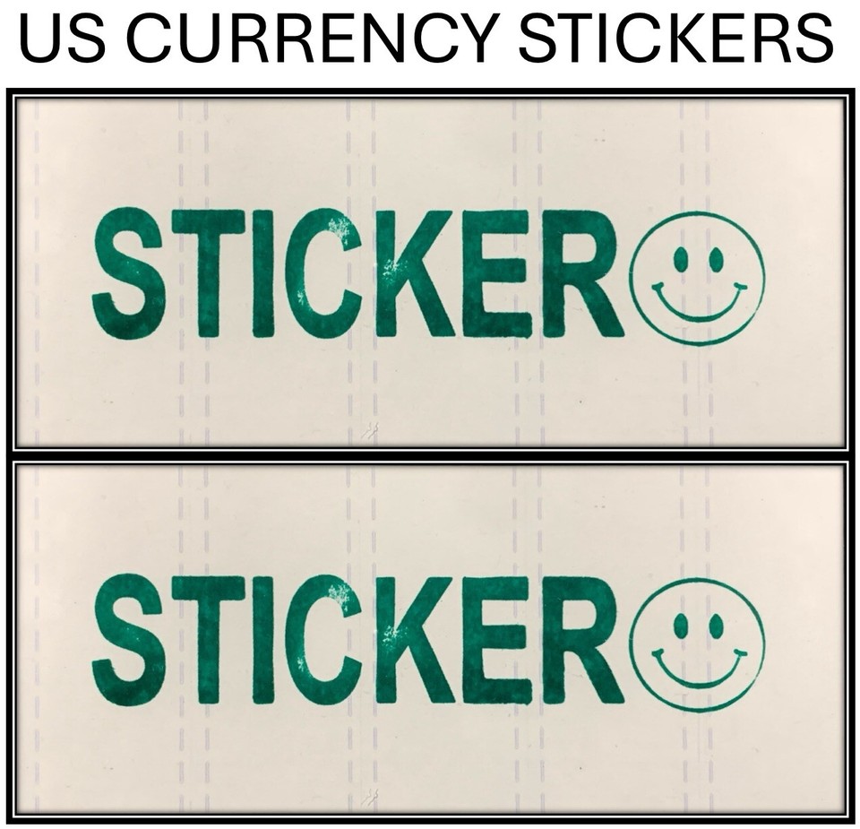 $1 1985 Federal Reserve Note Third Print Error (US CURRENCY STICKERS ...