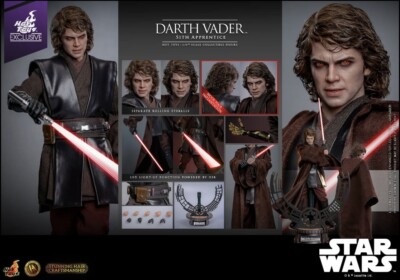 Hot Toys Star Wars Anakin Darth Vader Sith Apprentice DX47AE Artisan ...