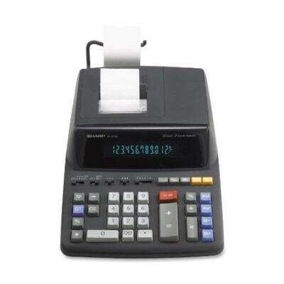 Sharp EL-2196BL 12 Digit Printing Calculator,TESTED, EUC WITH PAPER ...