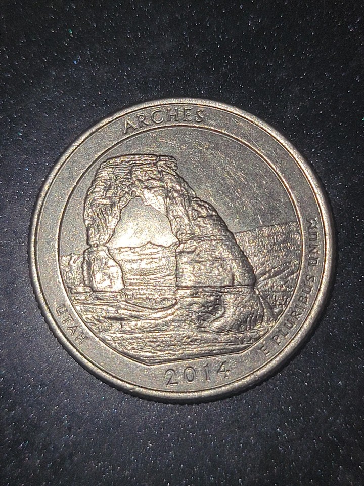 Quarter Dollar Arches 2014 P/P and other errors | eBay