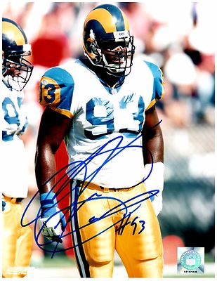 St. Louis Rams KEVIN CARTER Signed Autographed 8x10 "Greatest Show on ...
