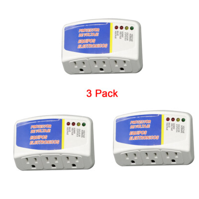 3Pcs US Voltage Power Surge Protector 120V Refrigerator Brownout ...