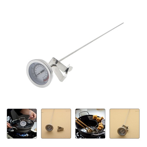 2 Sets Stainless Steel Oil Temperature Meter Dial Thermometer for ...