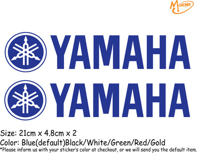 2 Pcs YAMAHA Logo Reflective Stickers Motorcycle Decals Stickers Best ...