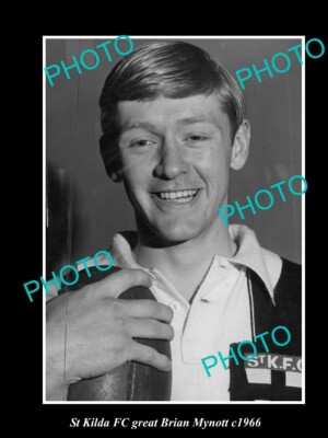 OLD POSTCARD SIZE PHOTO OF St KILDA FC GREAT BRIAN MYNOTT c1966 | eBay ...