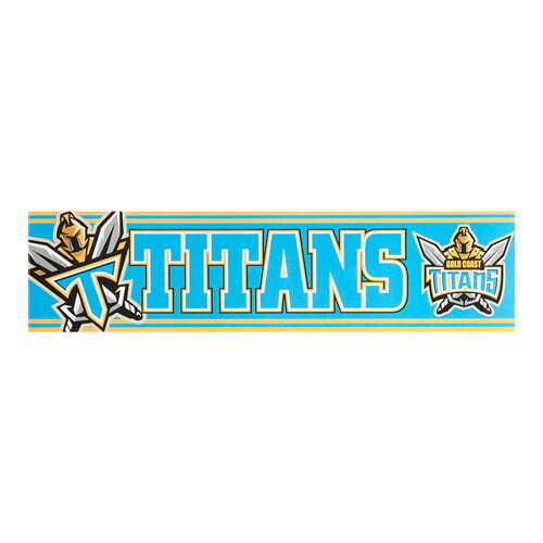 Gold Coast Titans NRL LOGO Car Bumper Sticker 300mm x 75mm Christmas ...