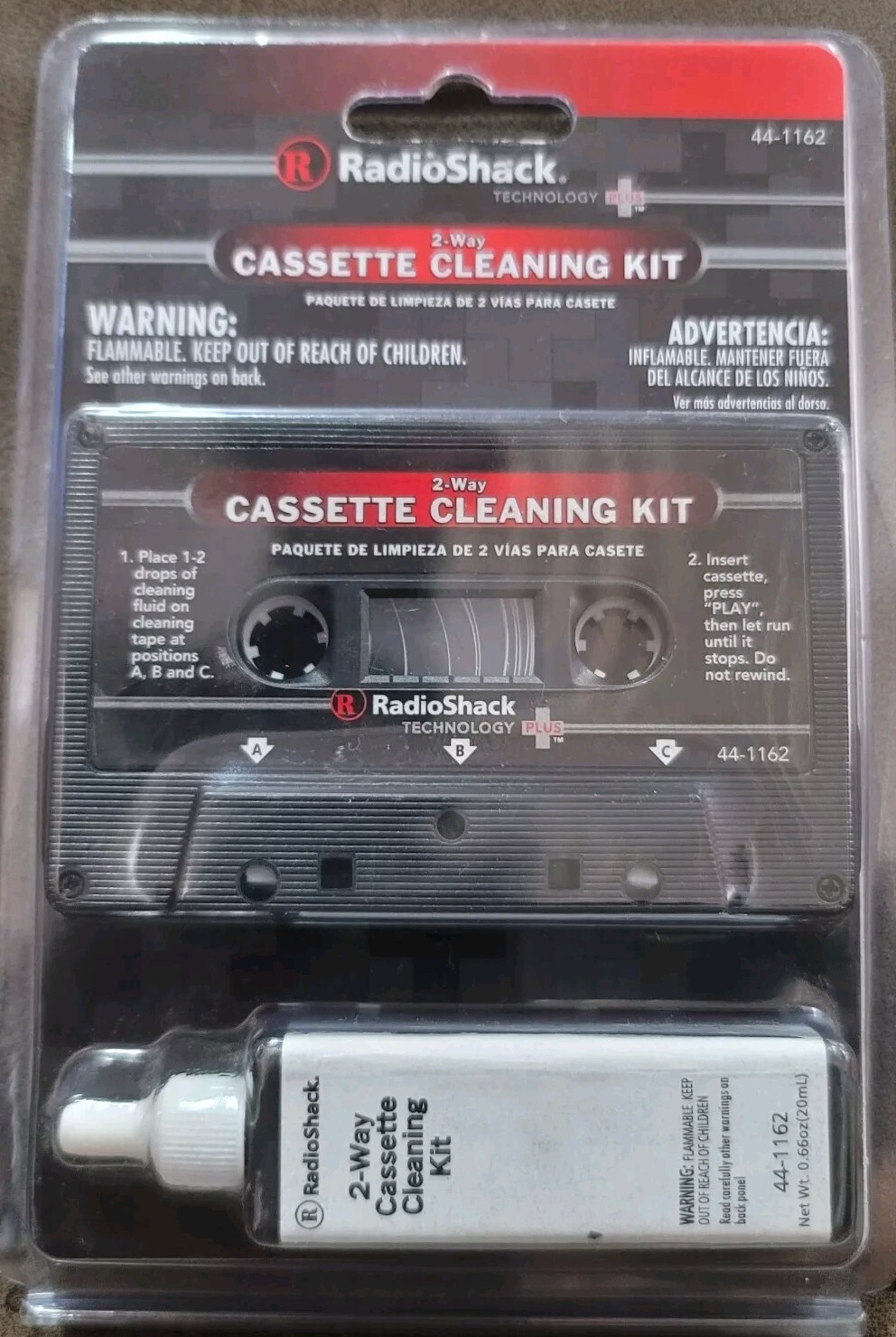 Radio Shack 2-way Cassette Head Cleaner Cleaning Kit 44-1162A...(RR) | eBay