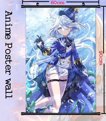 Anime Genshin impact Furina Poster HD Art Wall Scroll Home Decor ...
