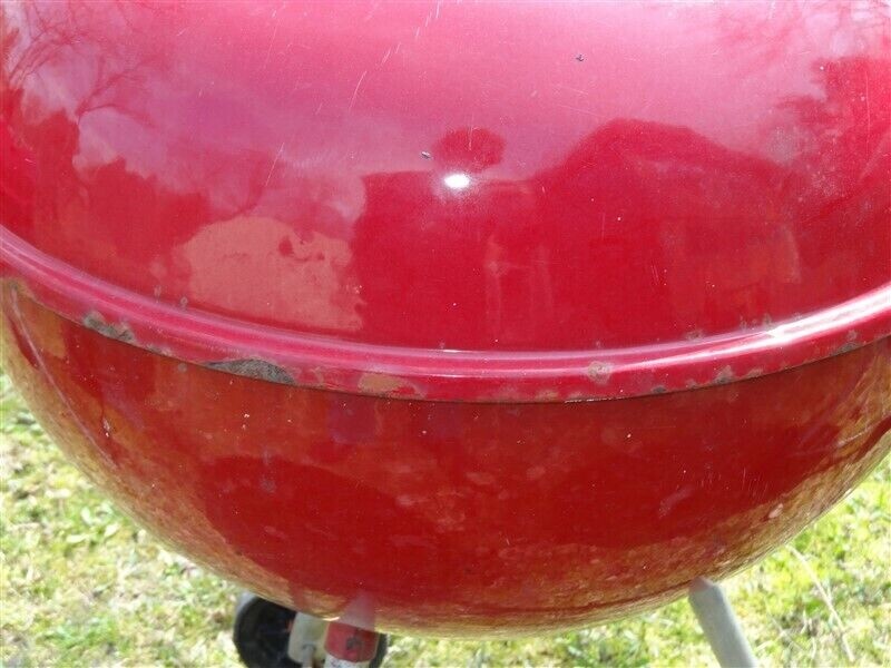 1960s RED 22" Weber Barbecue Grill * AS IS | eBay