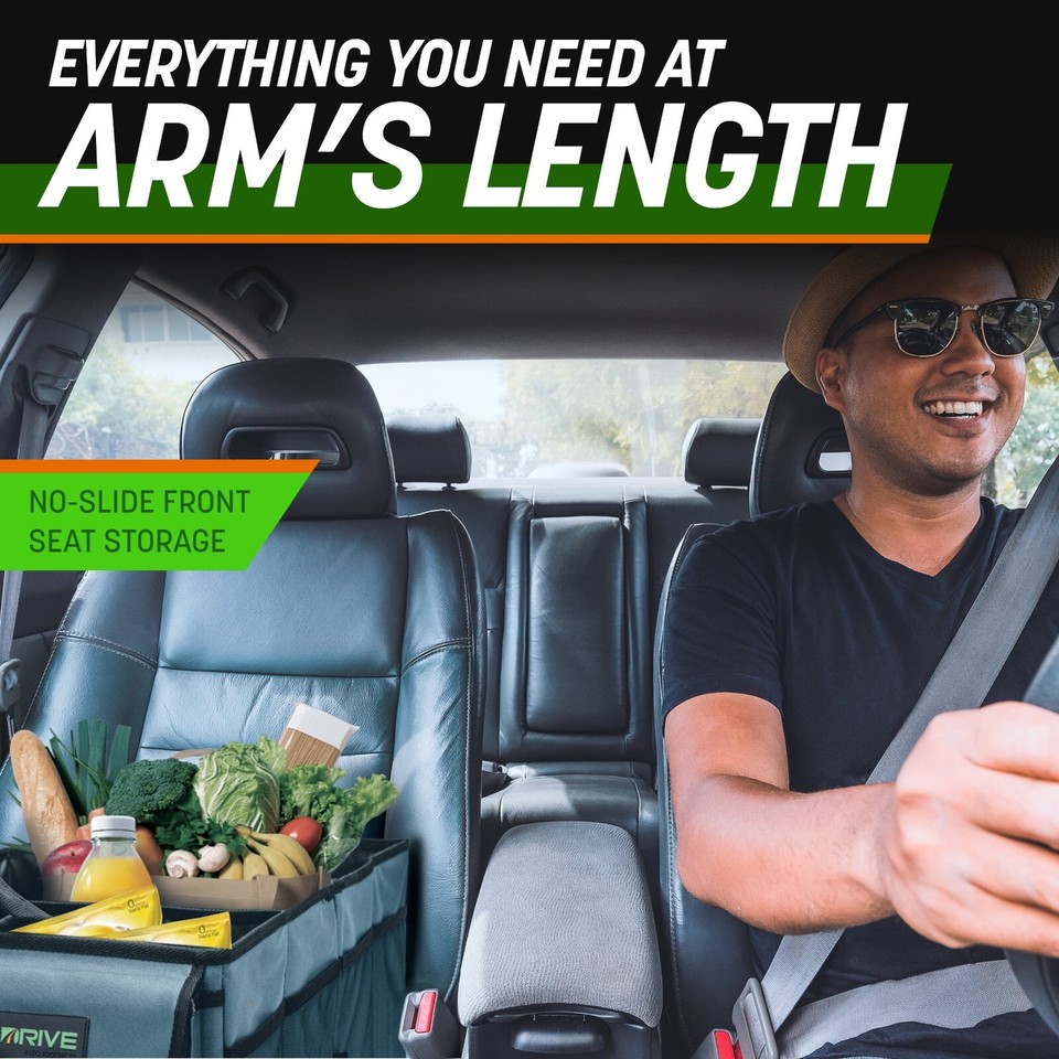 Sturdy Car Trunk Organizer Collapsible, Multi-Compartment, Automotive ...