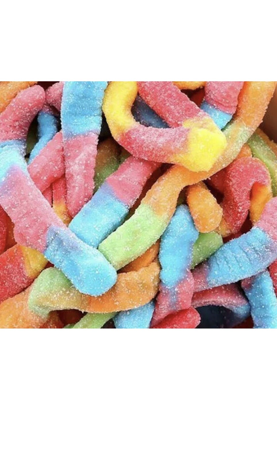 Fini Fizzy Worms Sweets Tub Kids Party Bag Candy Gummy Jelly Sweets ...