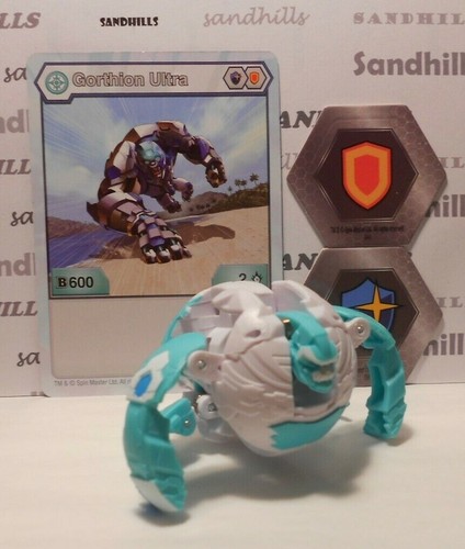 Bakugan Gorthion Ultra White Haos B600 - Gorthion Ultra Card - 2 cores ...