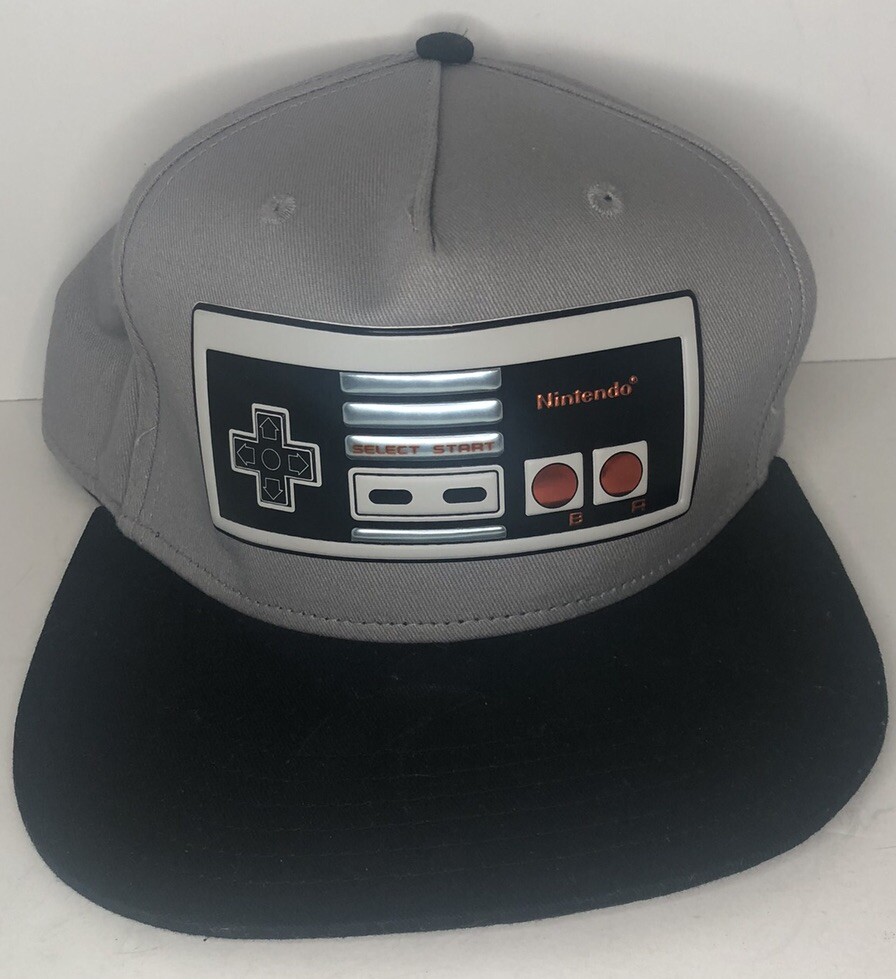 Nintendo NES Super Mario Bros Controller Snapback Hat… - Gem