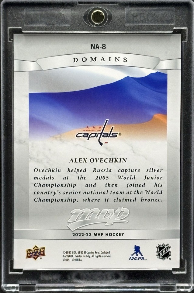 Alex Ovechkin RARE RUSSIA REFRACTOR INVESTMENT CARD SSP CAPITALS MVP ...