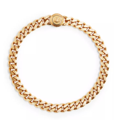 NEW W TAGS Versace Men's Curb Chain Medusa Head Bracelet, Gold Tone ...