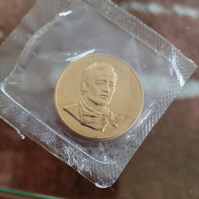 JOHN WAYNE - AMERICAN COMMEMORATIVE BRONZE COIN MEDALLION TOKEN ...