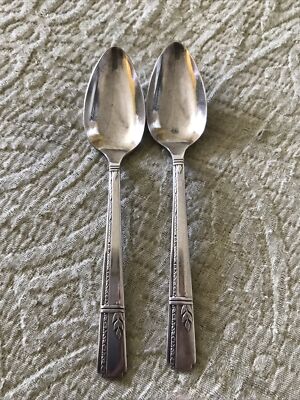 2-Oneida Prestige Plate Grenoble Pattern Silverplate 1938 Demitasse ...