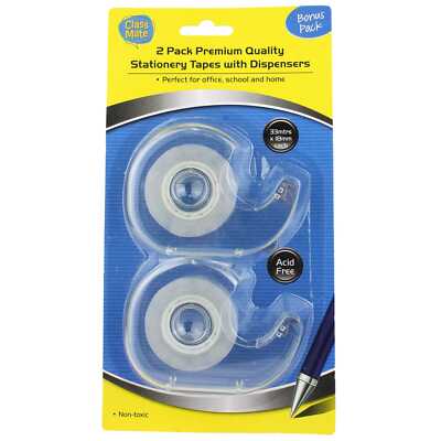 Sticky Tapes Dispensers 33m Pack of 2 Home Office School Craft Party | eBay