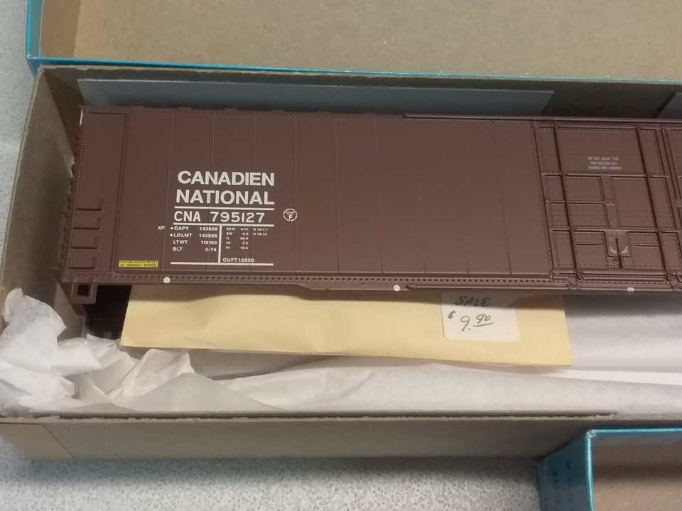 (5) Athearn HO CN Canadian National 86' HI Cube 4 & 8 Door Boxcars 2973 ...