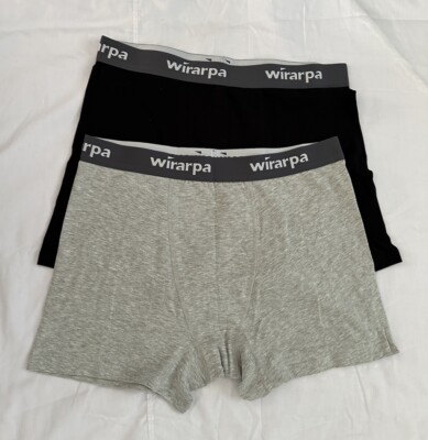 Men's Wirarpa Boxer Trunks Underwear Stretch Cotton Size L Gray And ...