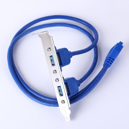 Dual 2 Port 20pin Rear Panel USB 3.0 Cable with PCI Bracket | eBay UK