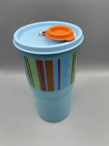 Tupperware 2414E-1 875ml Blue Stripped Thirstquake Tumbler 875ml ...