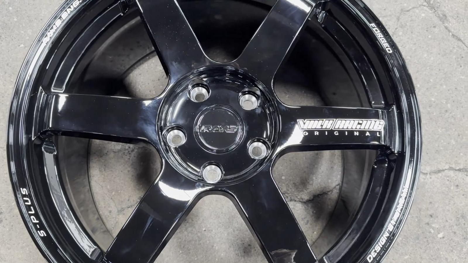 New 18x9.5 ET44 5x120 AOW TE37 SAGA S-Plus Wheel CIVIC TYPE R FK8 FL5 ...