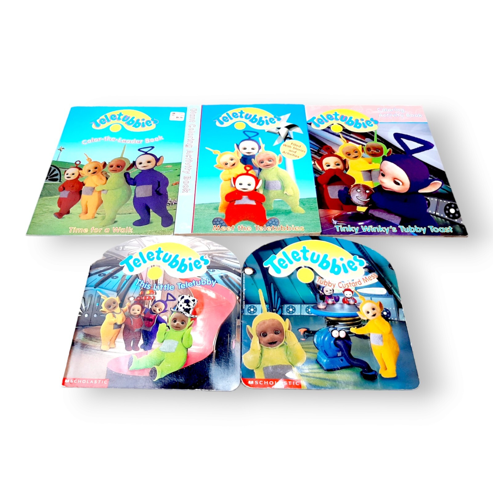 Vintage Teletubbies Giant Coloring Activity Book Lot of 5 Children's ...
