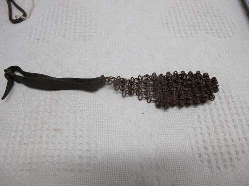 Antique Multi Circle Mesh Chain Mail Pot Scrubber Rare Finger Only ...