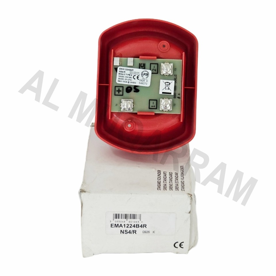 Notifier EMA1224B4R NS4/R Addressable Fire Alarm Sounder Red | eBay ...