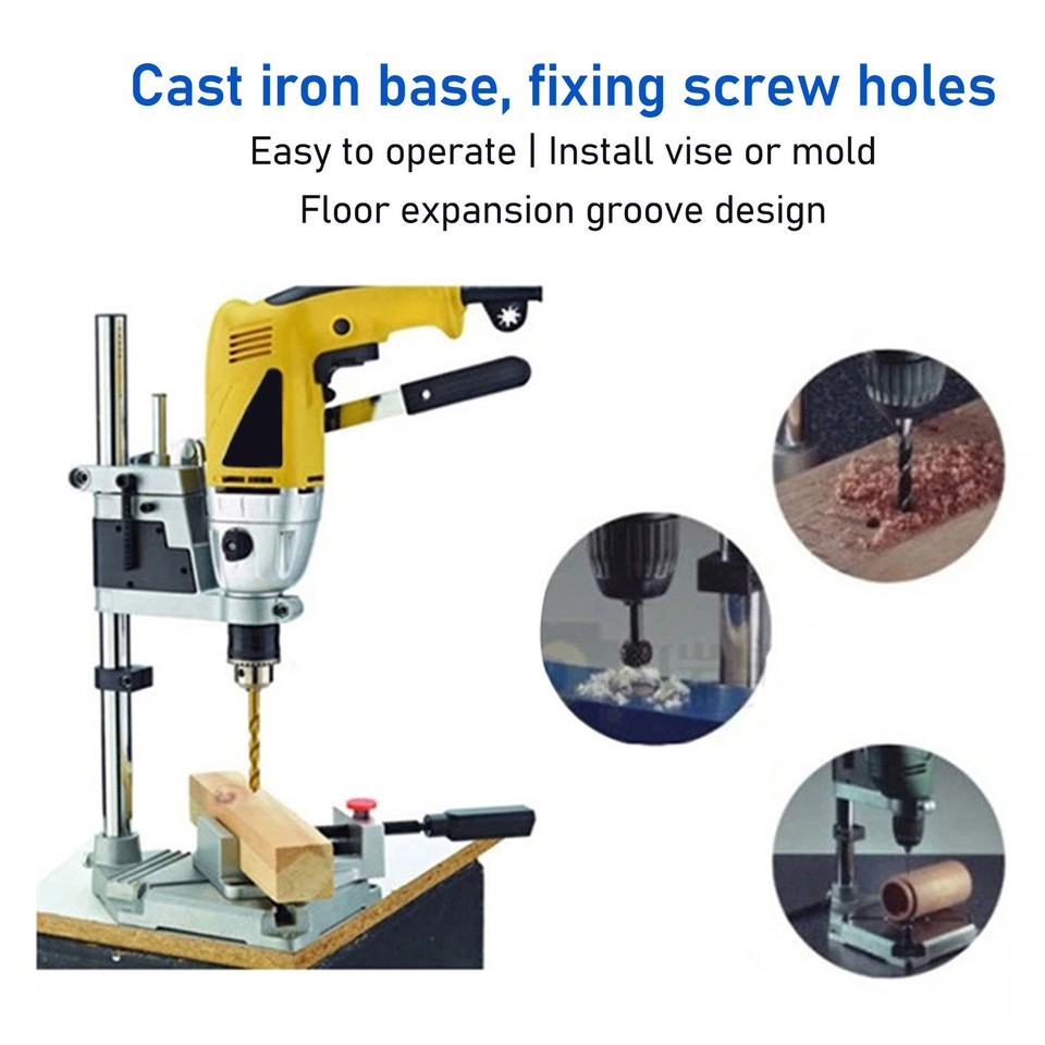 ⁺Bench Drill Stand Press Drilling Universal Aluminum Alloy Power Tool ...