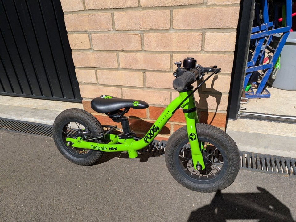 Frog Tadpole Mini Balance Bike 10" Green | eBay UK