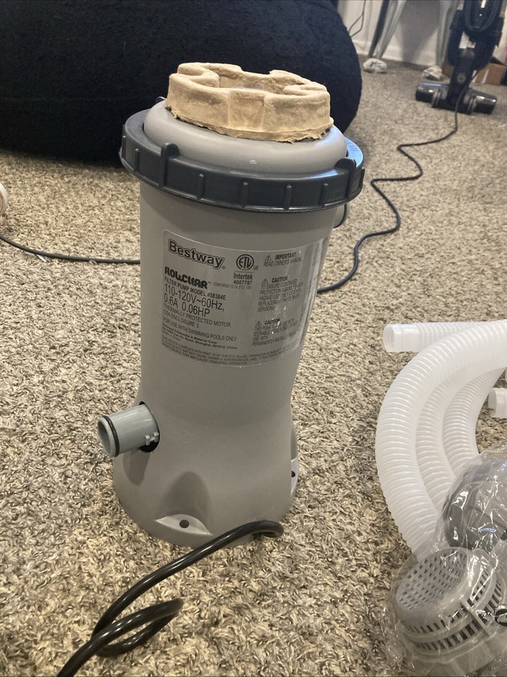Bestway Flowclear 58388E Above-Ground Pool Filter Pump New, Hoses ...