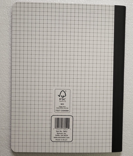 5 Norcom Graph Paper Composition Book Quad 4x4 Ruled 100 Sheets 200 ...