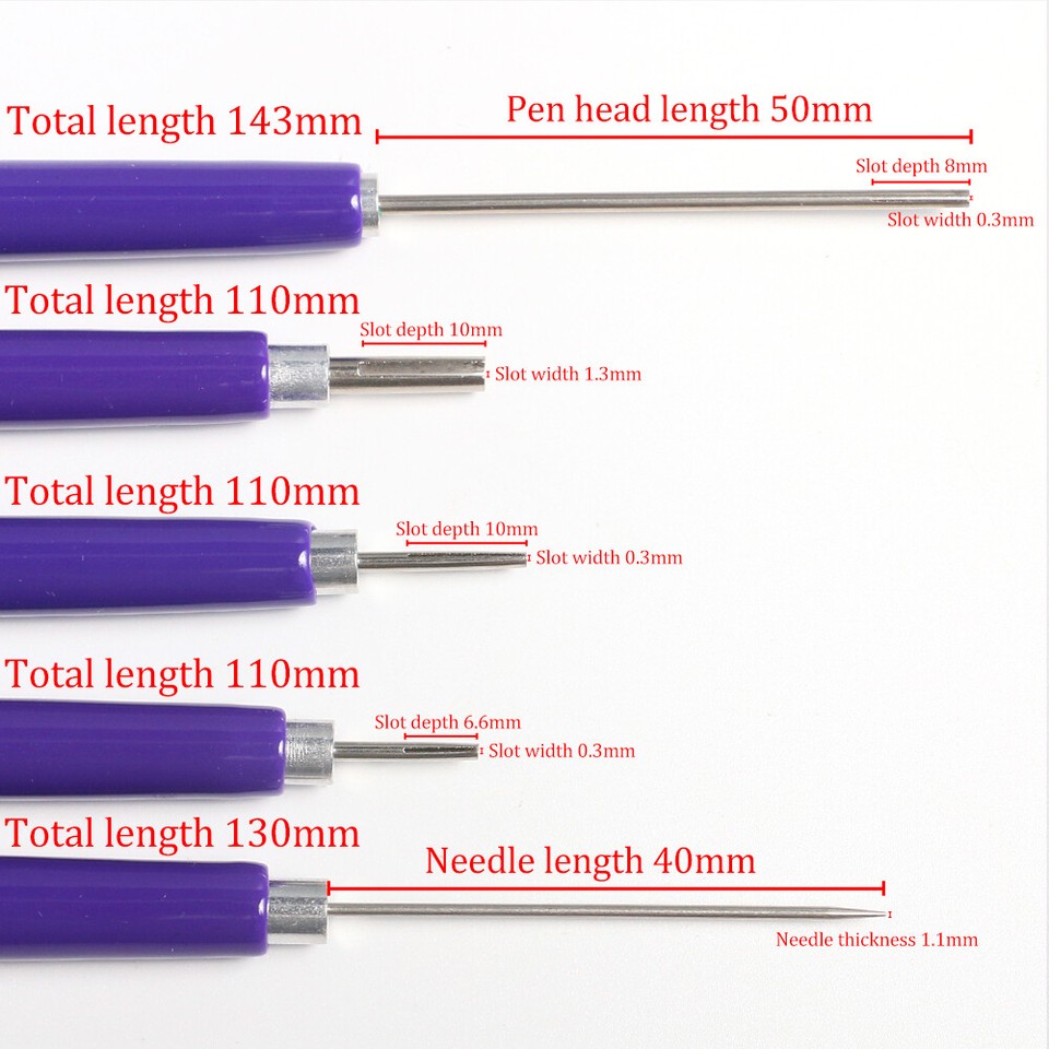 5pcs/1Set Paper Bead Roller Tool Pen Handle DIY Slotted Winding Pins ...