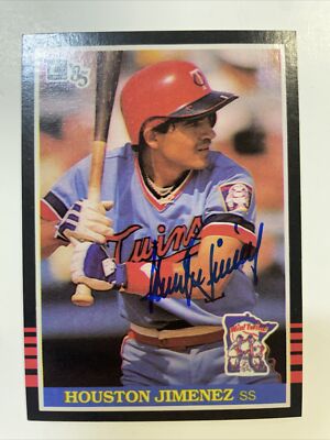 Houston Jimenez Autographed 1985 Donruss Card #269 Minnesota Twins A ...