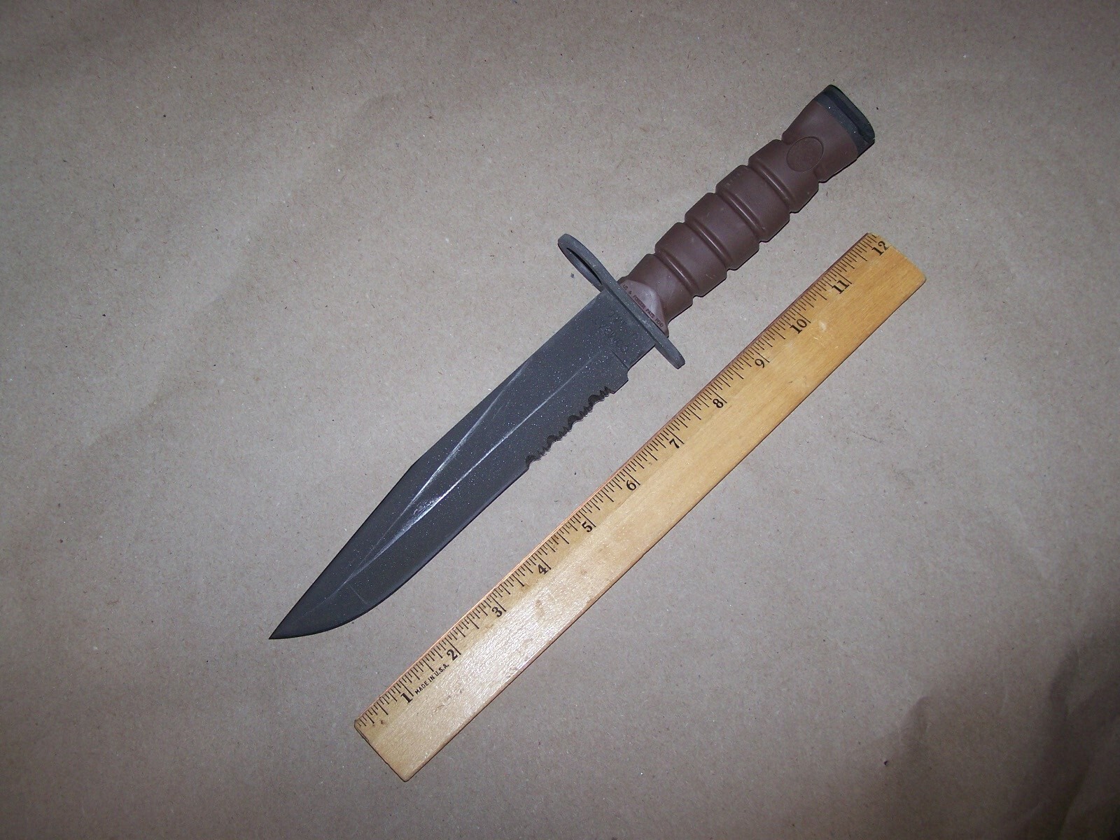 Vintage Military Knife OKC3S USMC Marine Corps Bayonet Ontario Knife Co ...