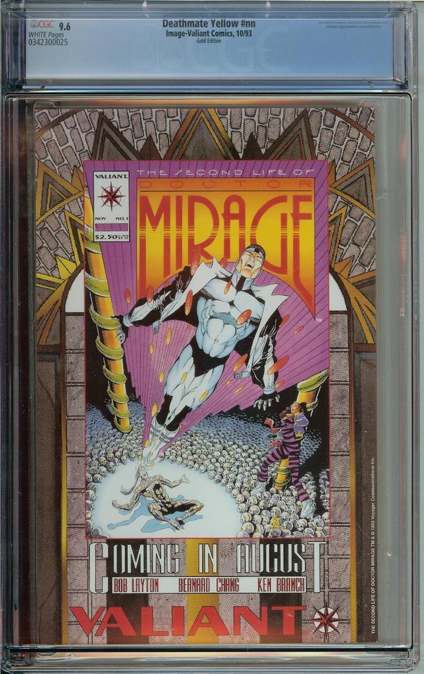 DEATHMATE YELLOW #NN CGC 9.6 GOLD EDITION RARE VALIANT FOIL VARIANT | eBay