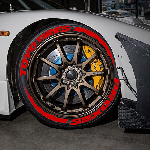 TOYO TIRES PROXES Tire Lettering Sticker With Stripes For 15''-24'' Rim ...