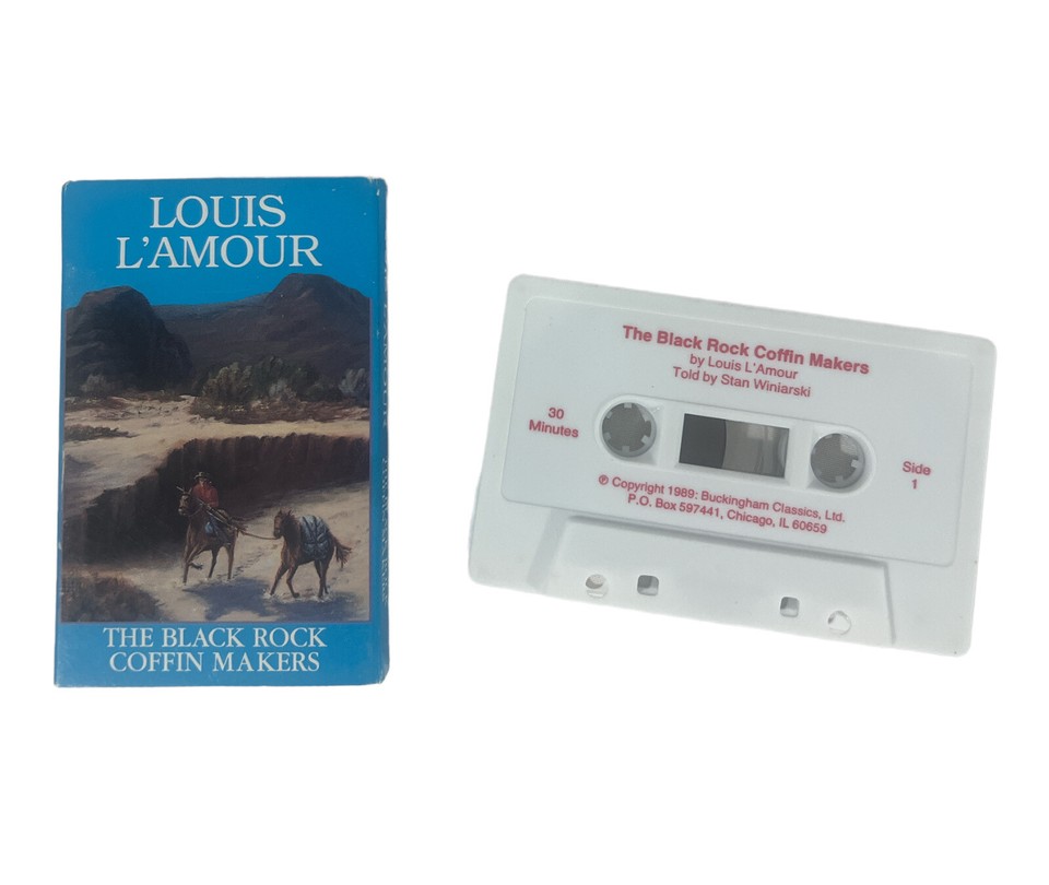 LOUIS LAMOUR Audio Book CASSETTE TAPE Black Rock Coffin Makers BOWDRIE ...